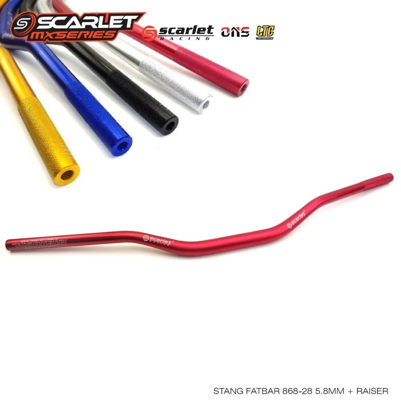 Jual Stang fatbar SCARLET low 5,8mm trail motocross supermoto trabas ...