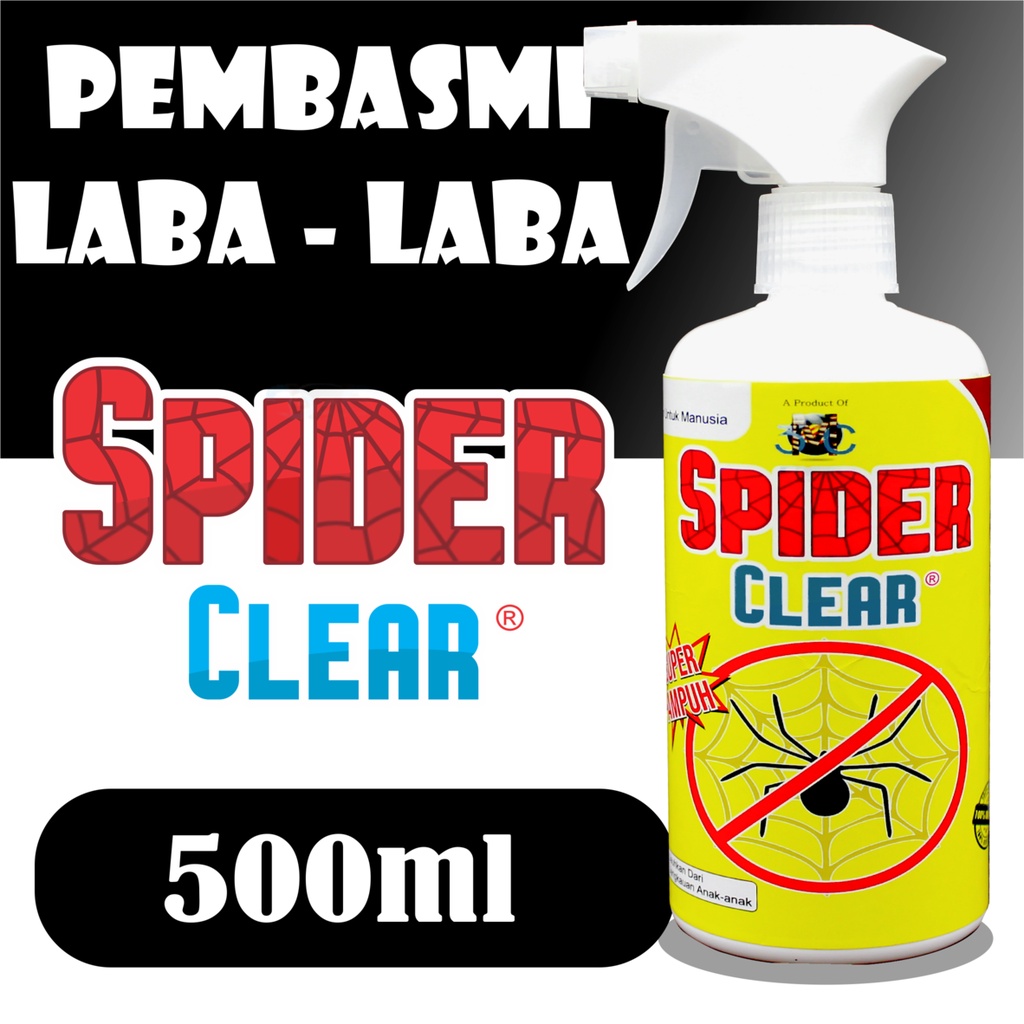 Jual CAIRAN PEMBASMI LABA-LABA_SPIDER CLEAR_SI PALING AMPUH_500ML_SPRAY ...