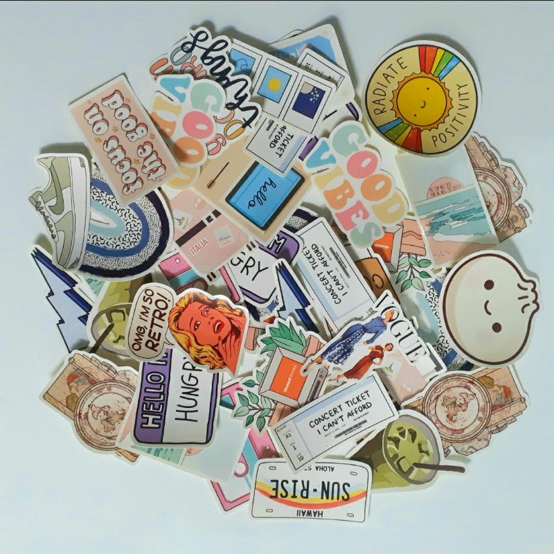 Jual STICKER AESTETIC RANDOM /TEMA 1 / STIKER AESTHETIC / AESTHETIC ...