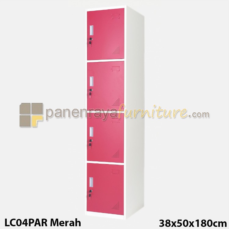 Jual Loker Metal 4 Pintu Importa LC04PAR (Merah) | Shopee Indonesia