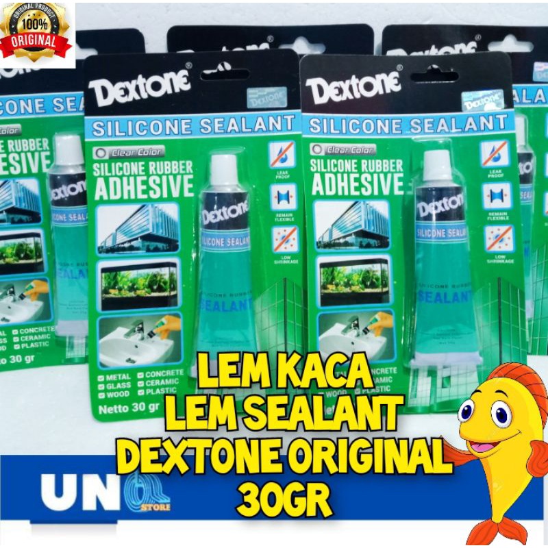 Jual LEM KACA / LEM SEALANT DEXTONE SILICONE RUBBER 30gr ORIGINAL ...