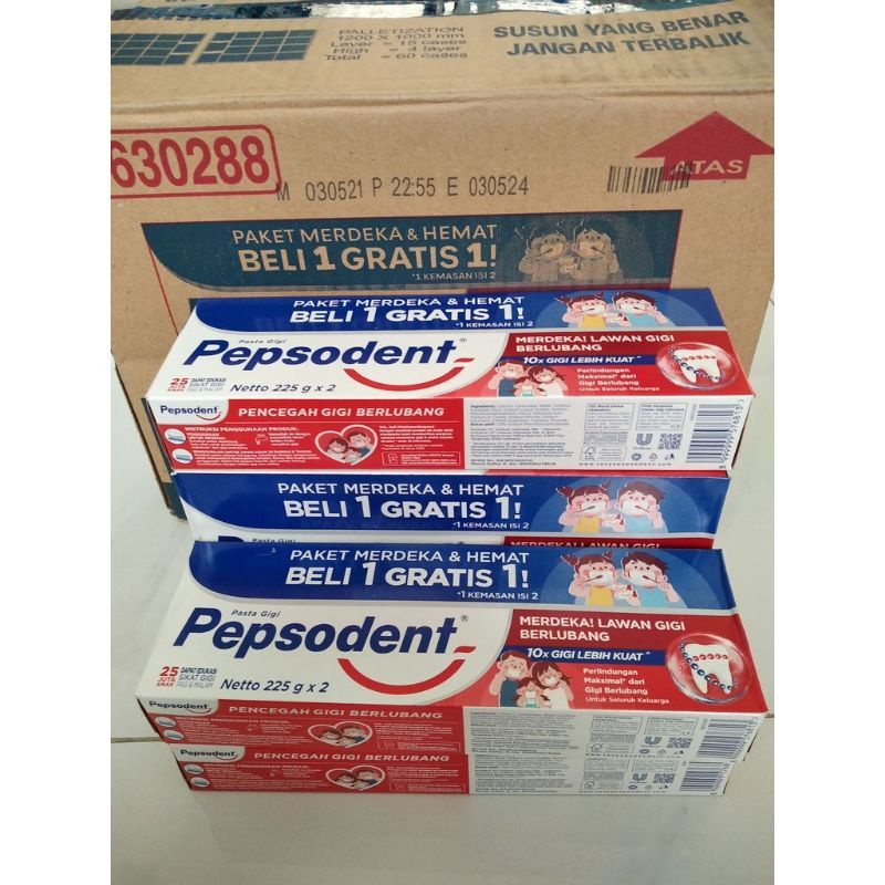 Jual Pepsodent 225 gram isi 2 / Paket Merdeka & Hemat | Shopee Indonesia
