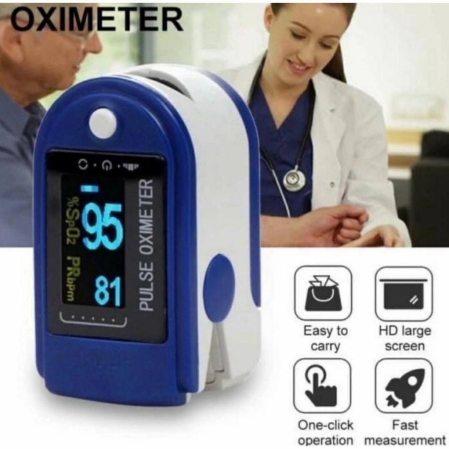 Jual fingertip pulse oximeter Lk88 alat ukur oksigen Sp02 oxymeter ...