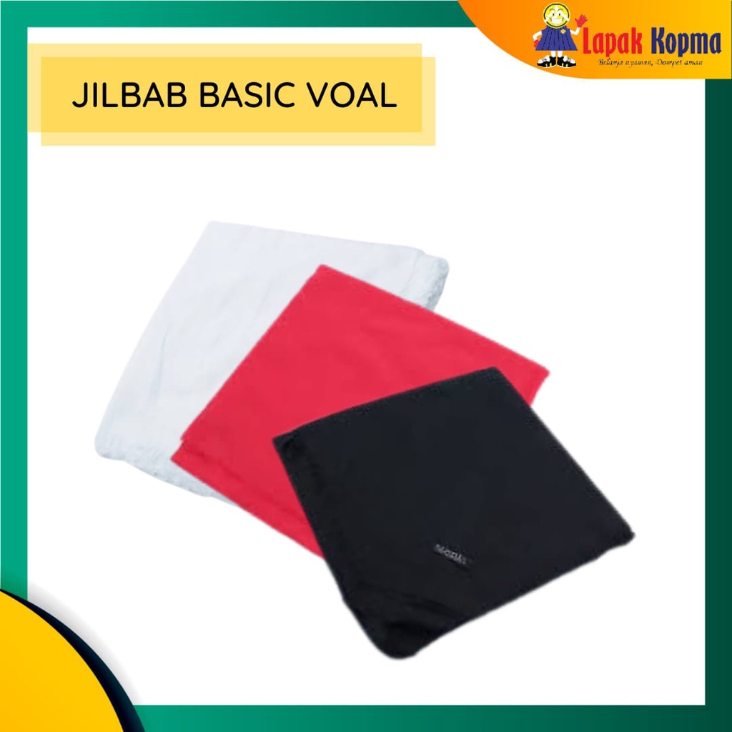 Jual JILBAB BASIC VOAL JILBAB SEKOLAH ATRIBUT OSPEK JILBAB MERAH HITAM ...