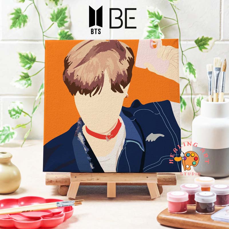 Jual Paint by number kit Kpop BTS BE Army lukisan canvas 20x20 cm ...