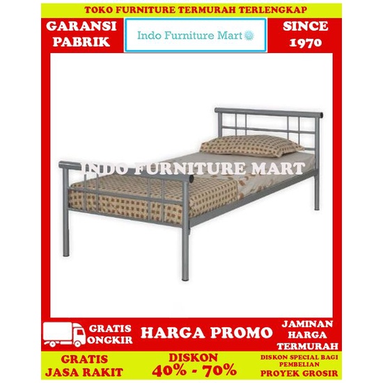 Jual Tempat Tidur Minimalis Ranjang Besi Bed Frames Expo M Sb 01 1 | Shopee Indonesia
