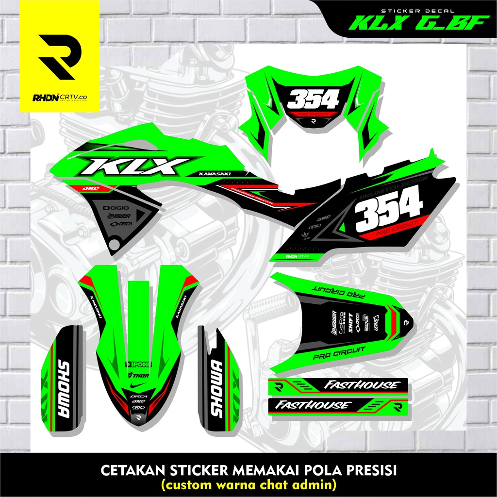 Jual DECAL KLX BF - STICKER KLX BF - STRIPING KLX BF - STICKER DECAL ...