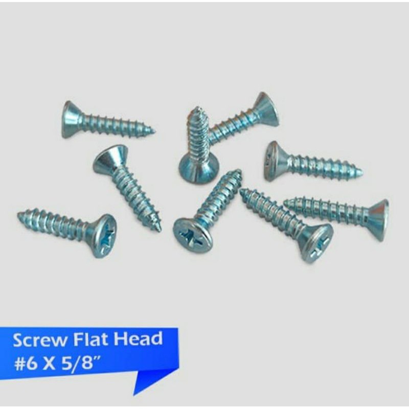Jual Taping Screw Sekrup FAB 6X5/8” Inch 1.59 mm Lion Brand FH | Shopee ...