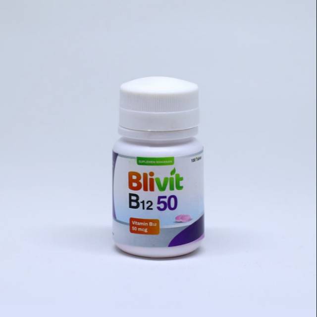 Jual Suplemen vitamin B12 50mcg 100 tablet | Shopee Indonesia