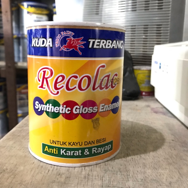 Jual Cat kuda terbang Recolac ( cat minyak kayu dan besi ) | Shopee ...