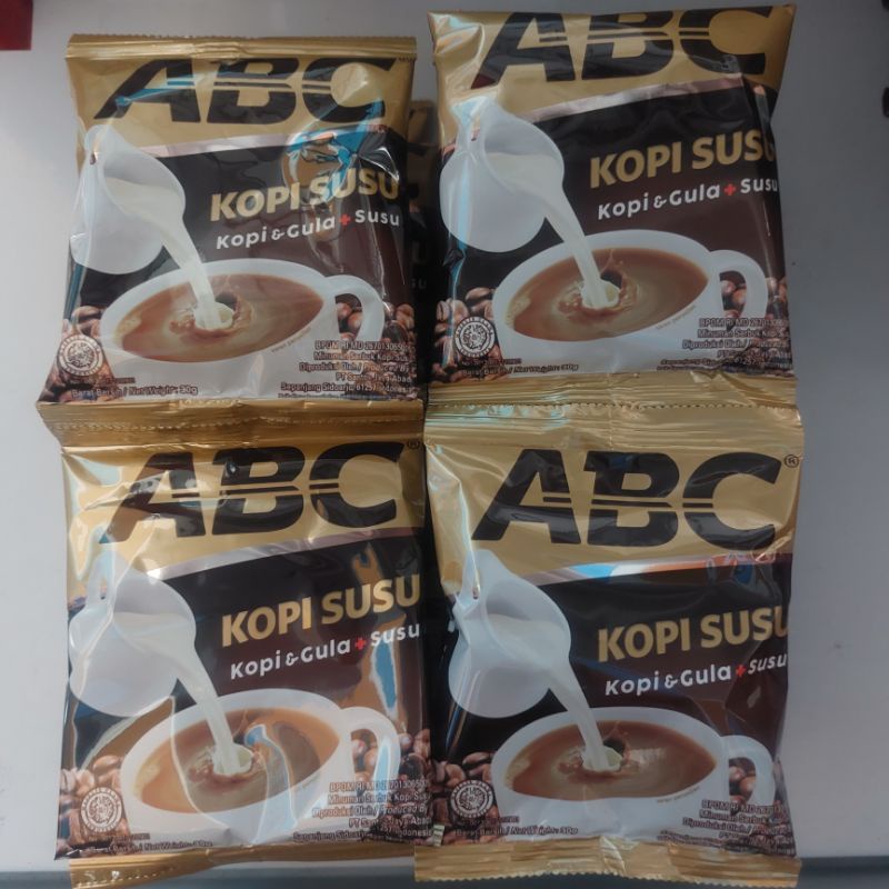 Jual Kopi ABC Susu , ABC Kopi Susu 1 Renceng (10 Sachet) | Shopee Indonesia