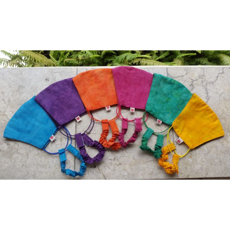 Jual Masker Warna Polos + Connector (3 Ply Bisa Isi Tissue) | Shopee ...