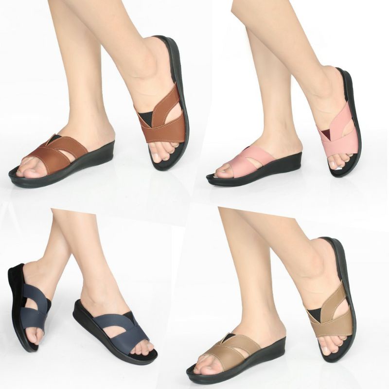 Jual SENDAL SLIP SLOP WANITA KEKINIAN SS02 | Shopee Indonesia