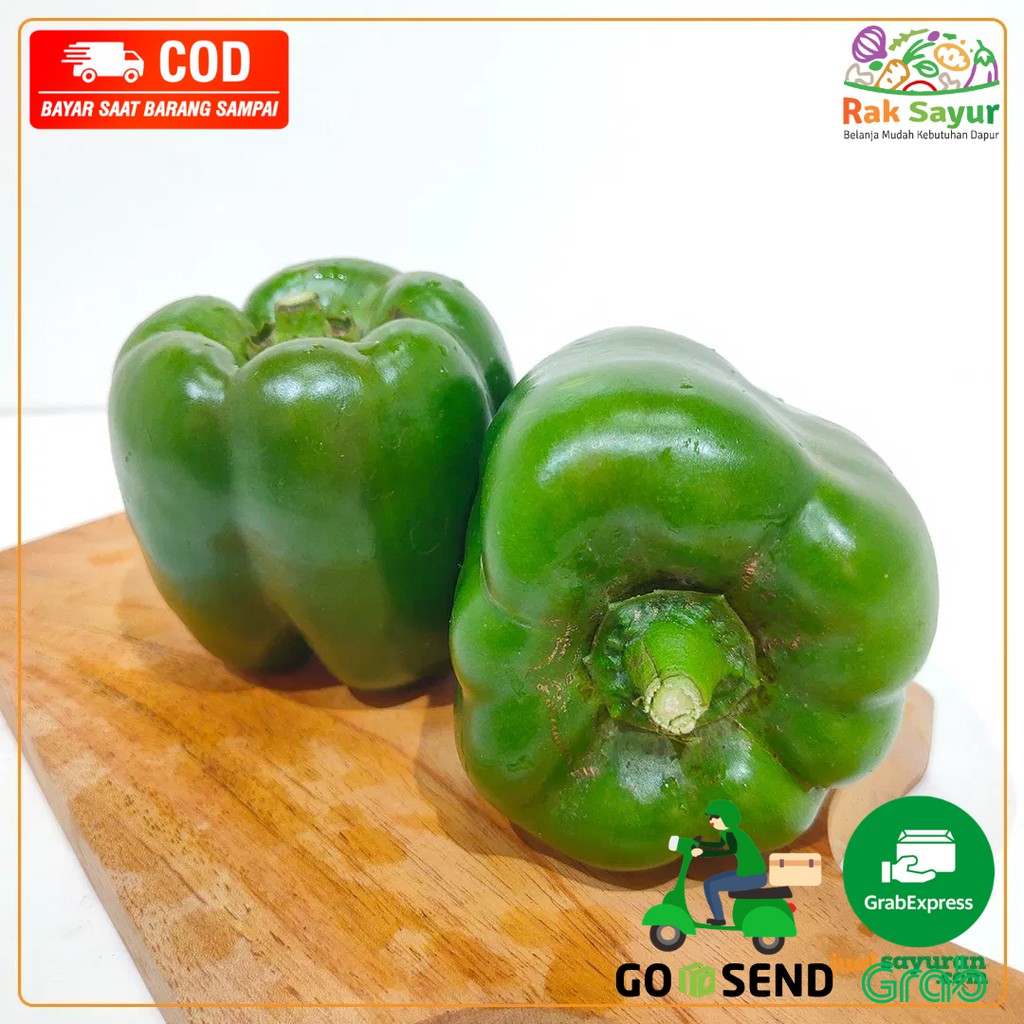 Jual Paprika Hijau Premium 1 Buah Sayuran Segar Excotic Sayur Fresh Rak ...