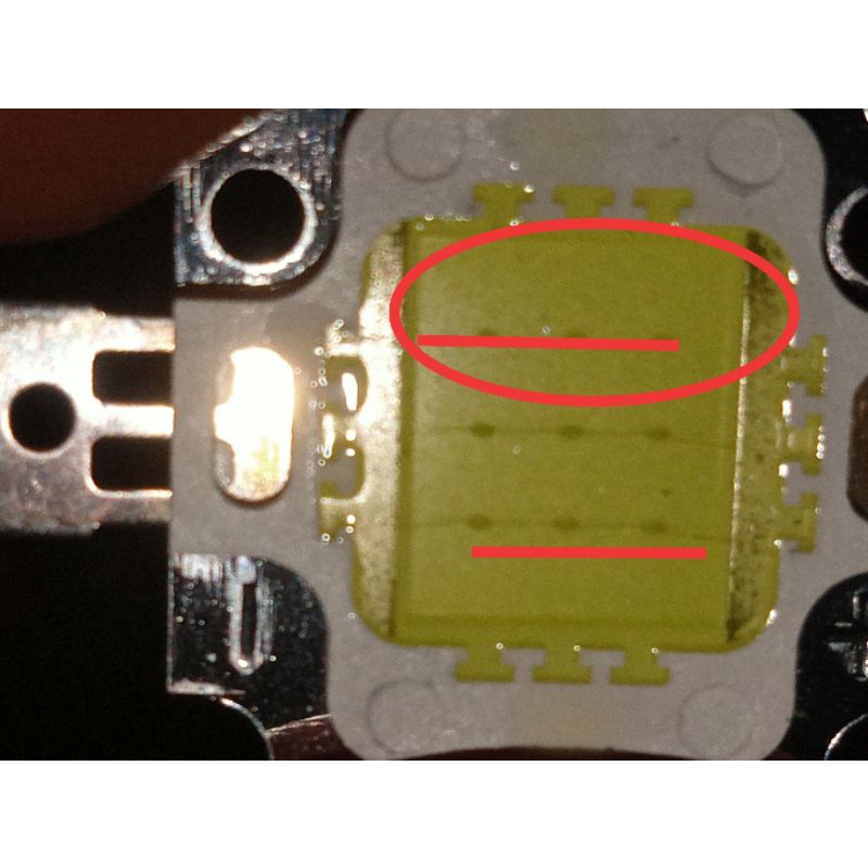 Jual Led 10W 12v mata titik standar dan titik kecil / hpl chip super ...