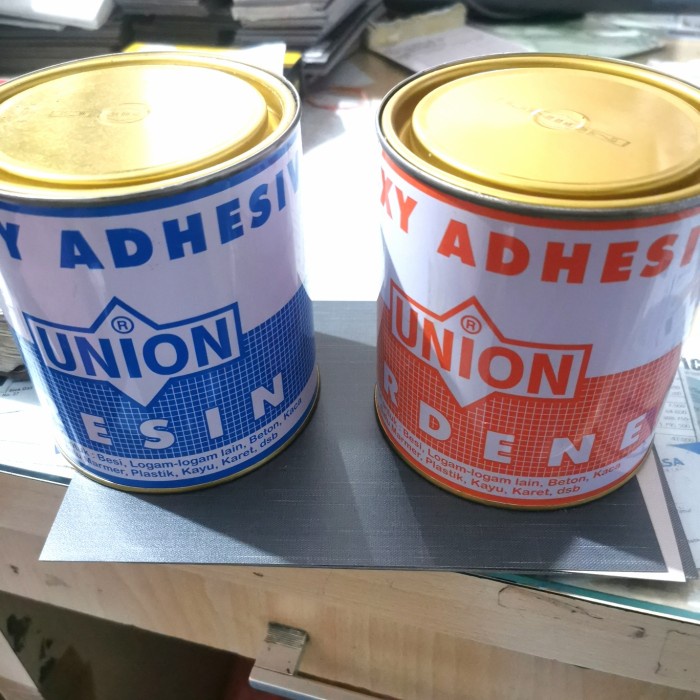 Jual Lem epoxy union berat 1300gram per set lem besi logam keramik kayu ...