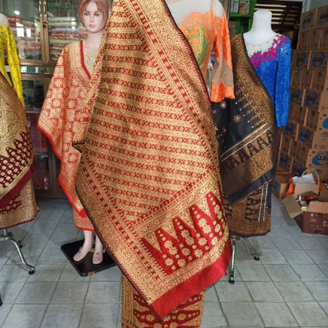 Jual Songket Tenun Palembang Lepus Motif Pulir | Shopee Indonesia