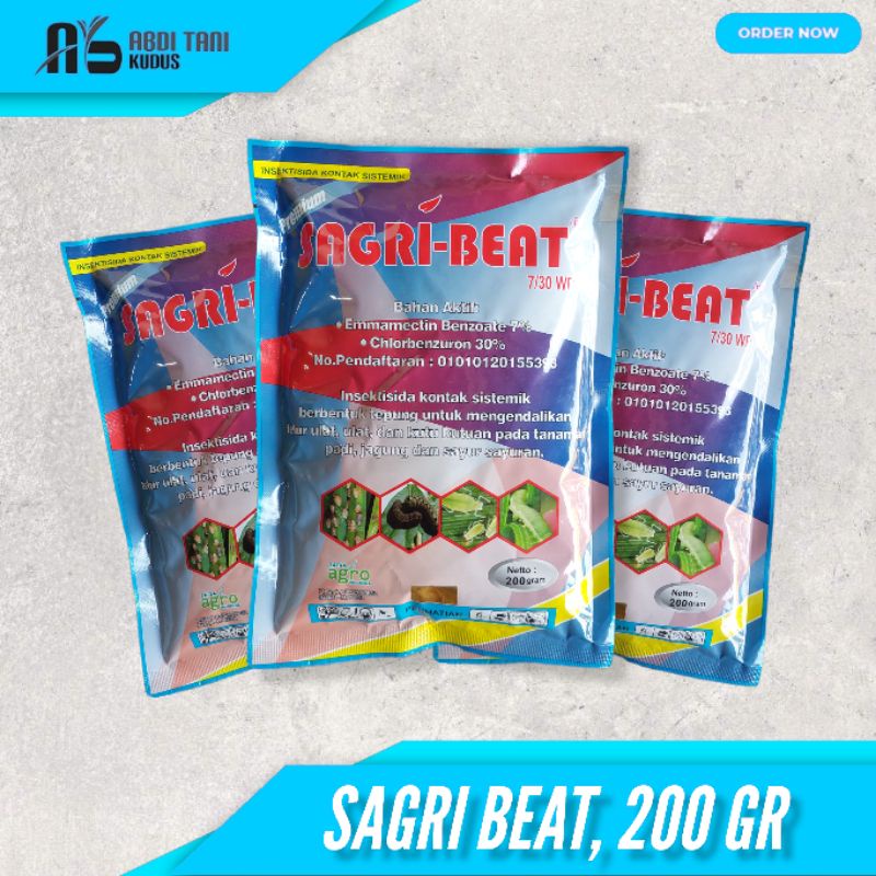 Jual SAGRI BEAT 7/30 WP 200 GR PENGENDALI ULAT PADA TANAMAN BUAH DAN ...