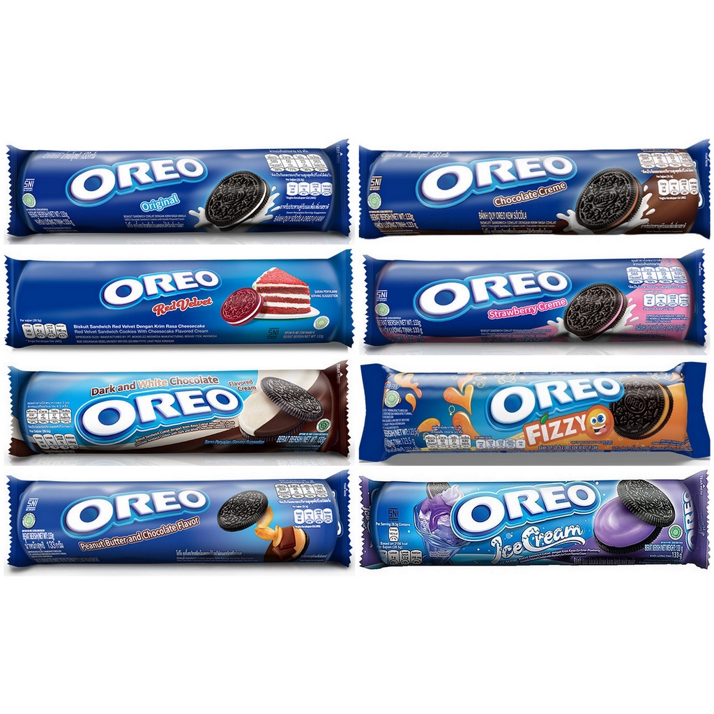 Jual Oreo Biskuit Sandwich 123.5gr - Original Vanilla Chocolate ...