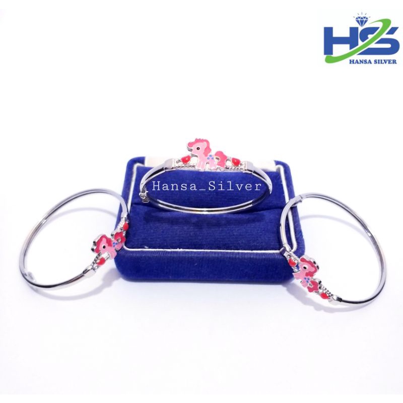 Jual Gelang Perak Anak Bayi Asli Silver 925 Lapis Emas Putih Model ...