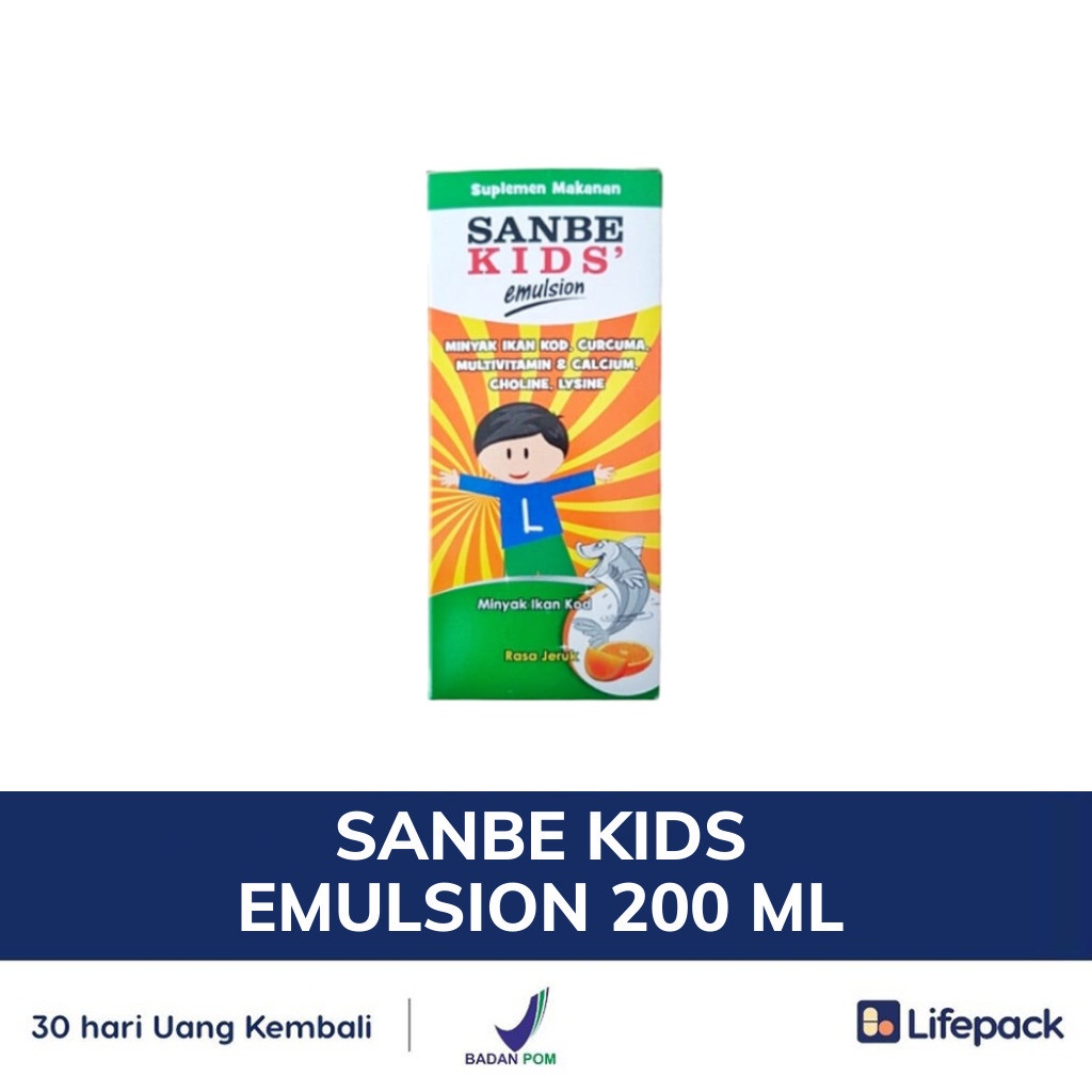 Jual SANBE KIDS EMULSION 200 ML - Vitamin dan Minyak Ikan untuk anak ...
