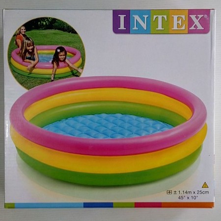 Jual Kolam Renang Anak Three Ring Pool Intex 57412 Pelangi | Shopee ...