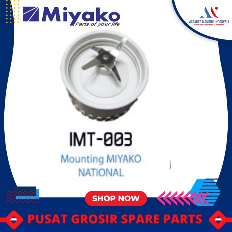 Jual blender mounting miyako / national 1 set ( mounting + pisau ...