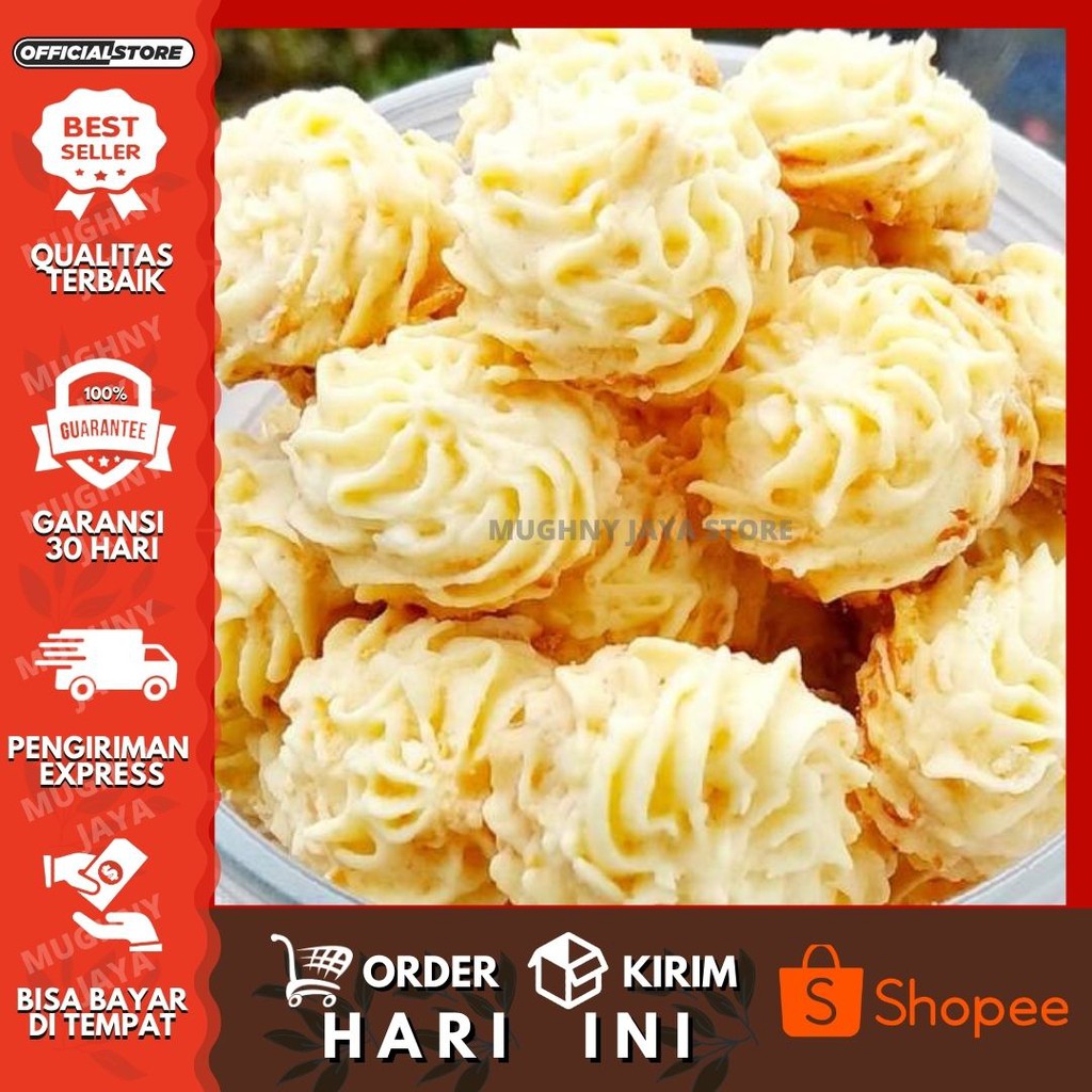 Jual TERLARIS !!! COD !!! kue Sagu Keju susu / Kue Sagu Keju 250gram (1/4 Kg Per Toples ) Paket ...