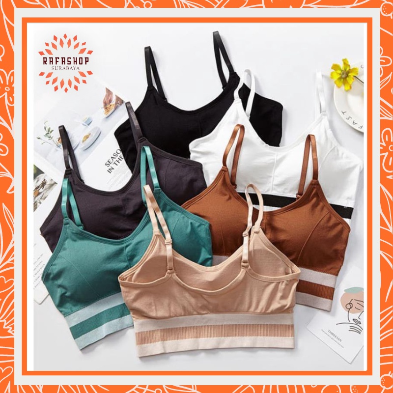 Jual UNDR144 Bra Garis Sport Bra Import Yoga Gym 75gr | Shopee Indonesia