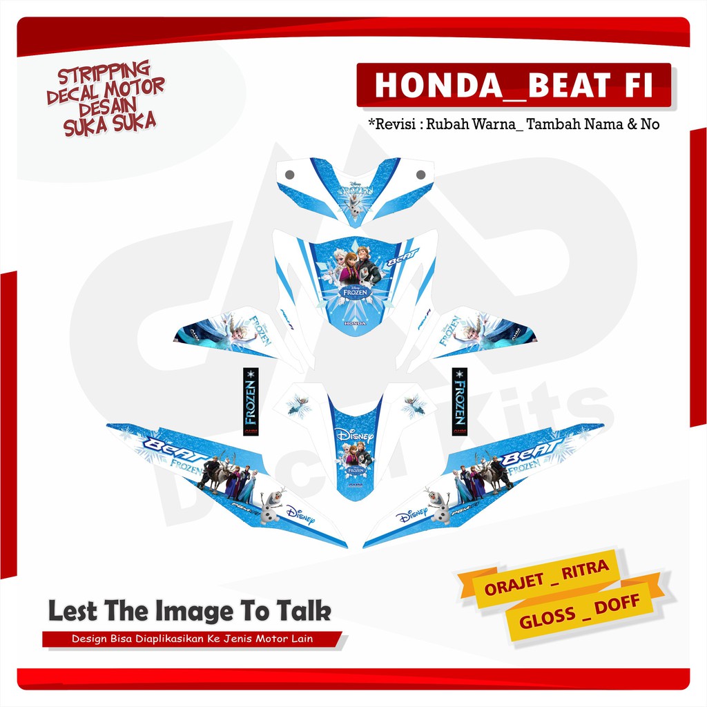 Jual Decal Sticker Motor Beat Fi Full Body frozen | Shopee Indonesia