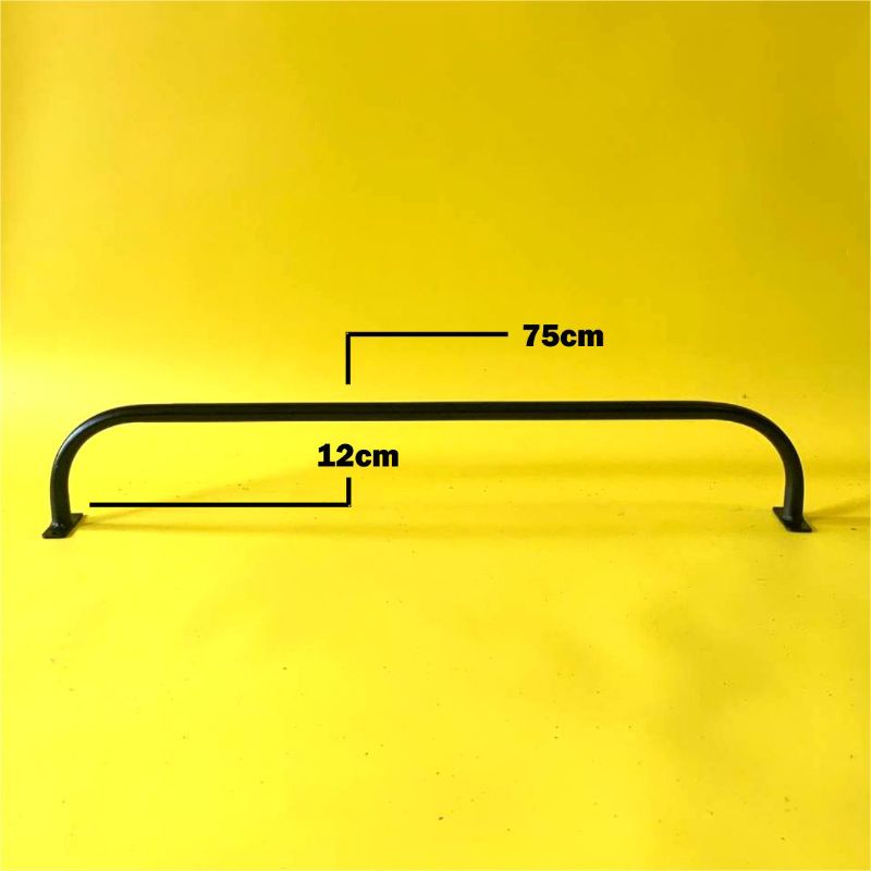 Jual Gantungan Handuk Dinding 75cm x 12cm Hitam/ Gawang Gantungan Besi ...