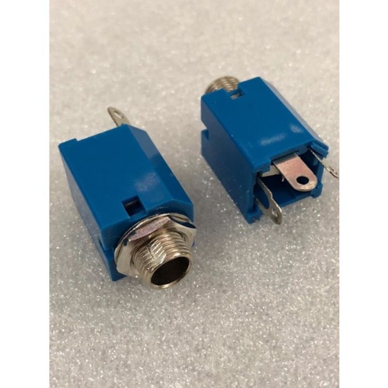 Jual socket mic mono / socket akai mono biru bagus | Shopee Indonesia