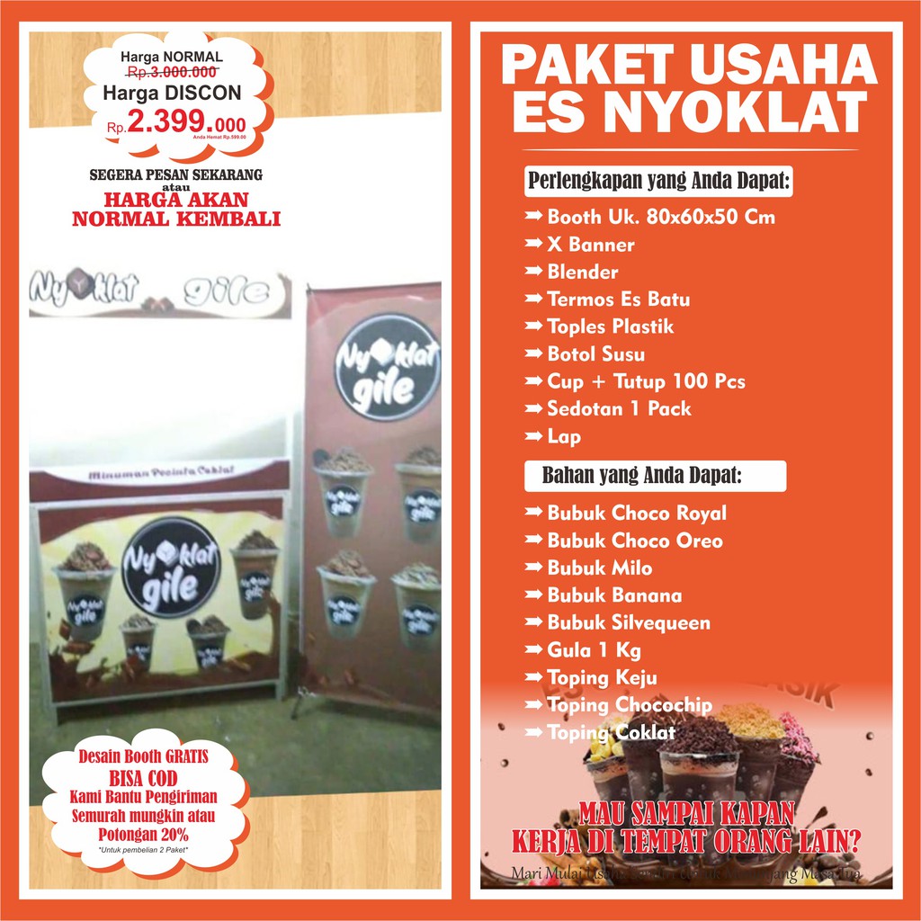 Jual Paket Usaha ES NYOKLAT | Shopee Indonesia