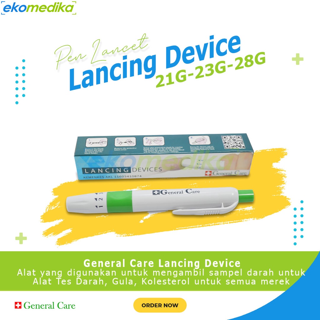 Jual Pen Penusuk Lancet / Lancing Device / Pen Lancet Alat Ambil Sample ...