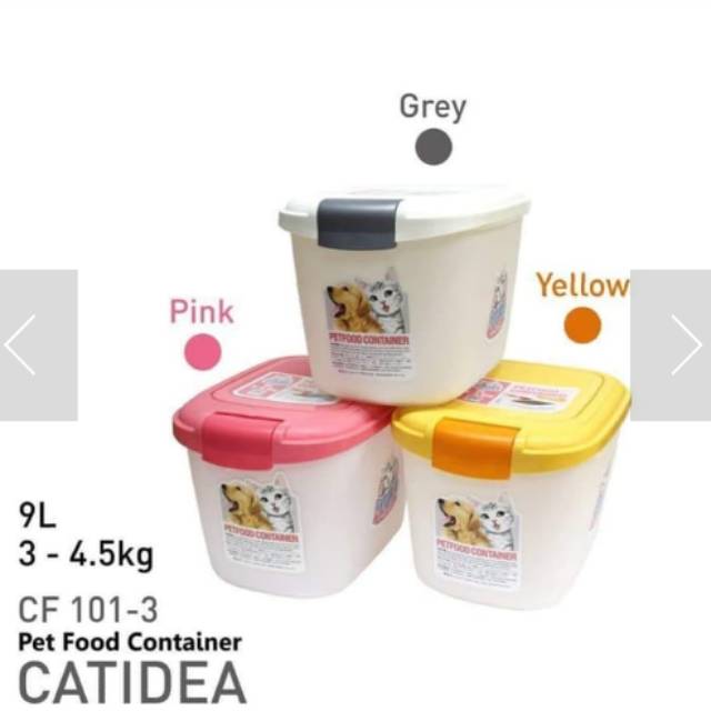 Jual Catidea pet food container 3 kg | Shopee Indonesia