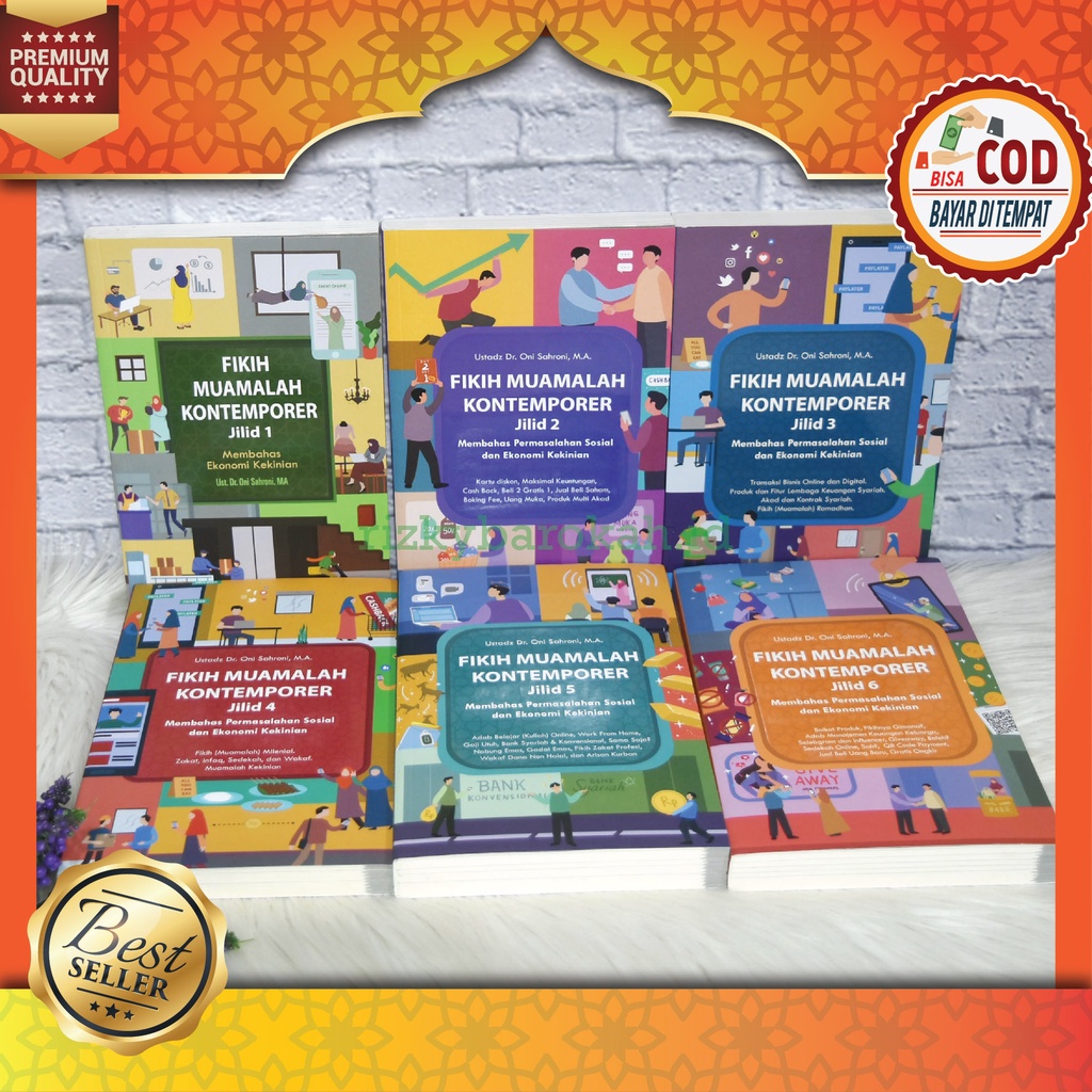 Jual Bisa COD - Paket Lengkap Fikih Muamalah Kontemporer Ust Oni Syahroni Jilid 1 2 3 4 5 6 ...