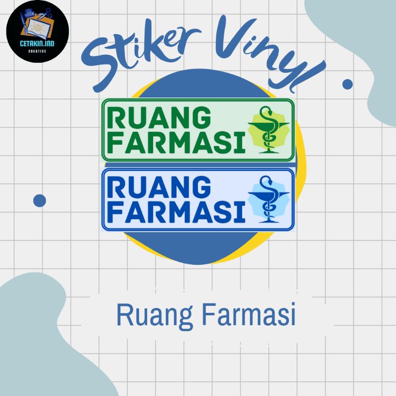 Jual Stiker Vinyl Ruang Farmasi | Shopee Indonesia