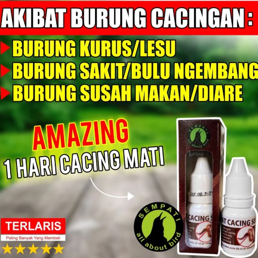 Jual G010026 OBAT CACING SEMPATI MENGOBATI BURUNG SAKIT CACINGAN KURUS ...