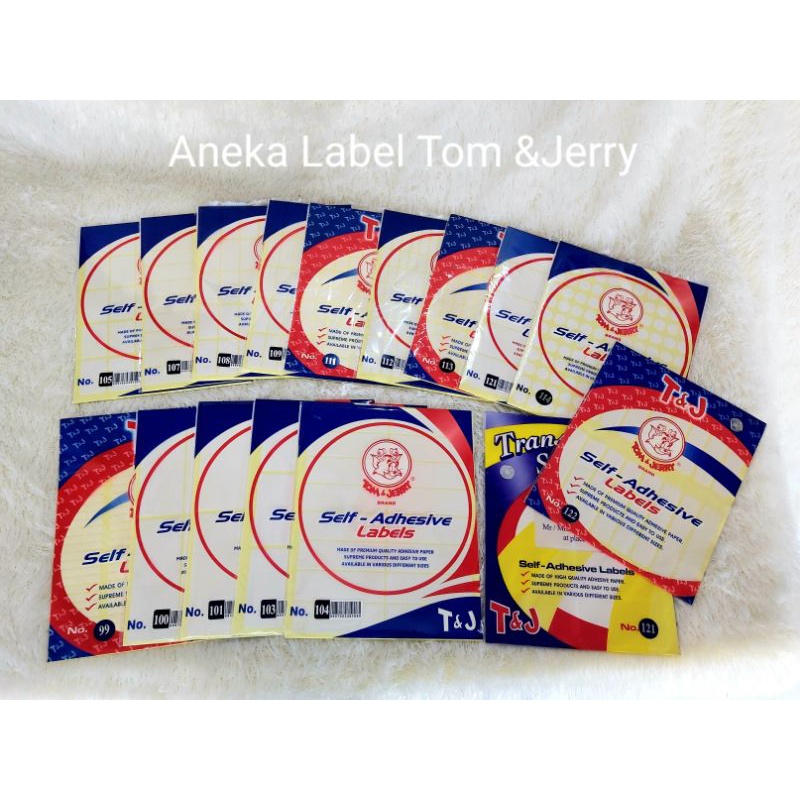 Jual Label Tom&Jerry 103/121/99/100/101/104/105/107/108/109/111/112/113 ...