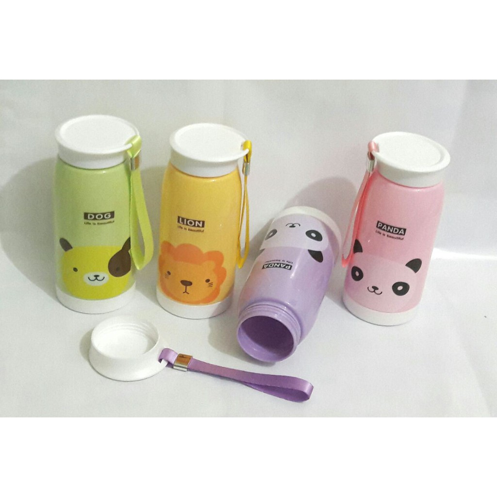 Jual Botol Minum Karakter Rabbit, Panda, Lion Dan Dog | Shopee Indonesia