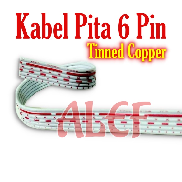 Jual 5Meter Kabel Pita 6 Pin Flat Cable 6Pin Jalur | Shopee Indonesia