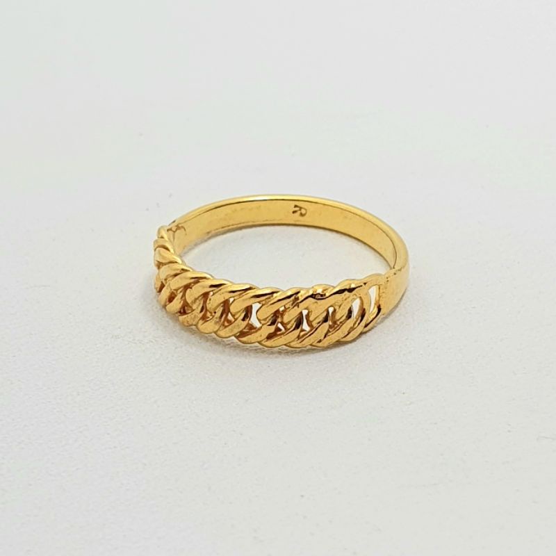 Jual Cincin Emas Muda Model Rante 2 Gram | Shopee Indonesia