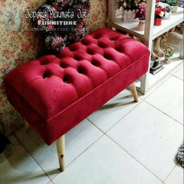 Jual Sofa storage stool retro ( sofa box stool modern retro ) | Shopee ...