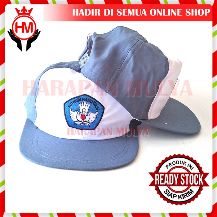 Jual Topi Sekolah SMA Logo Tut Wuri Warna Biru Topi SMK SMA Atribut ...