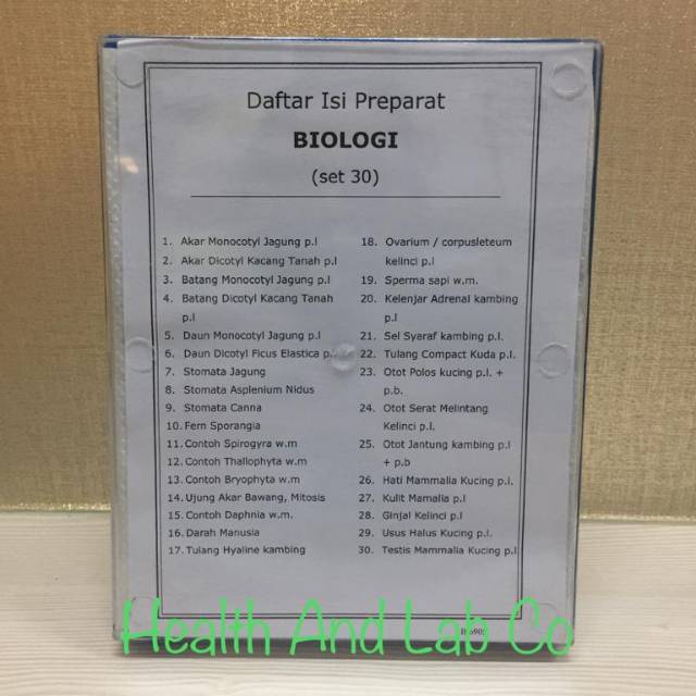 Jual Preparat Biologi Set Of 30 / Preparat Parasitology set of 15 ...