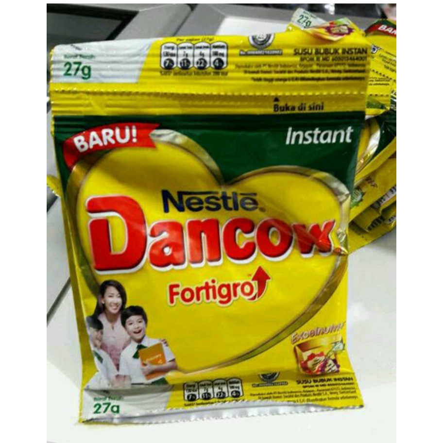 Jual Dancow fortigrow sachet 1 renceng isi 10 vanila | Shopee Indonesia