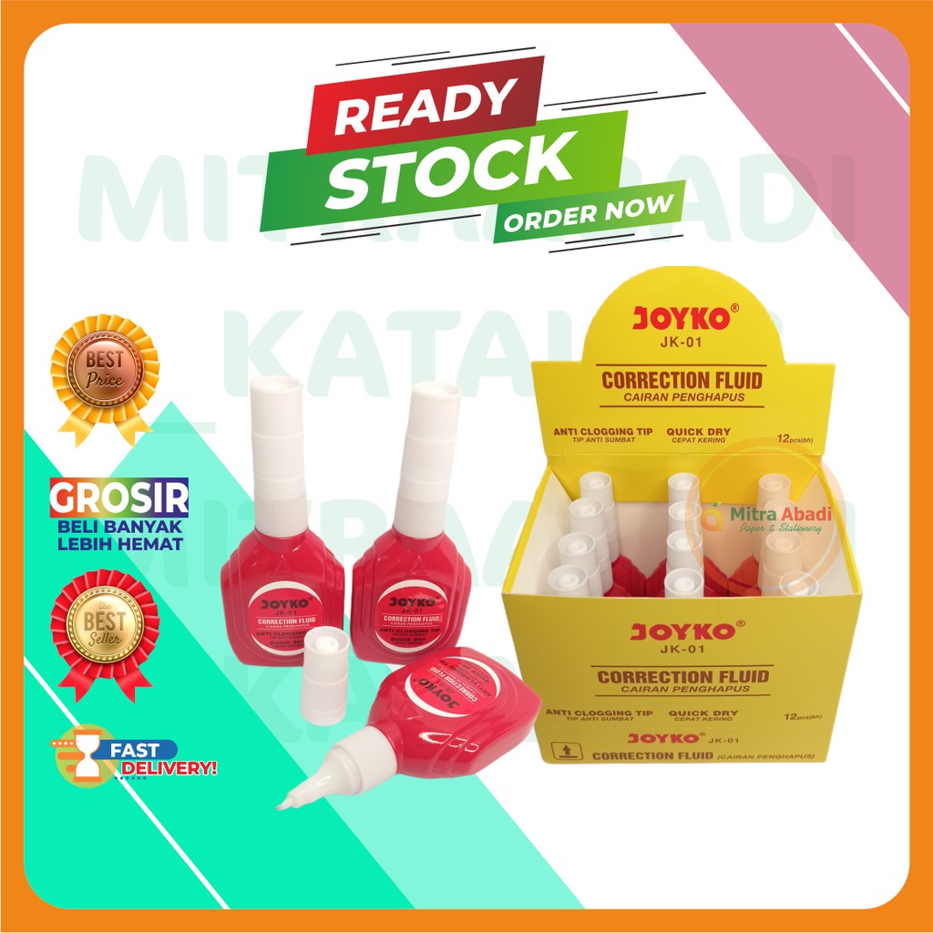 Jual TIPEX CAIR CORRECTION PEN TIPEX JOYKO JK-01 KE01 | Shopee Indonesia