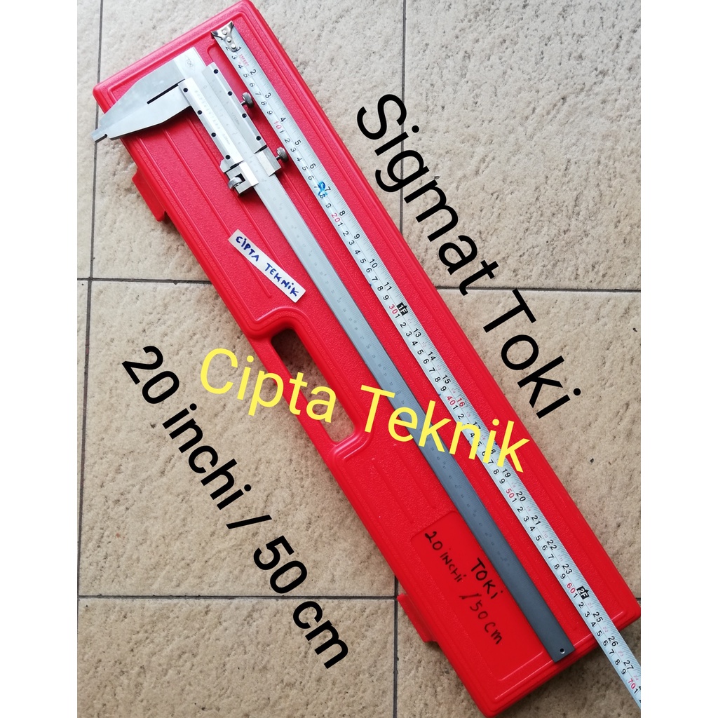 Jual Sigmat Manual 500 mm Toki jangka sorong 20 inchi Vernier Caliper ...
