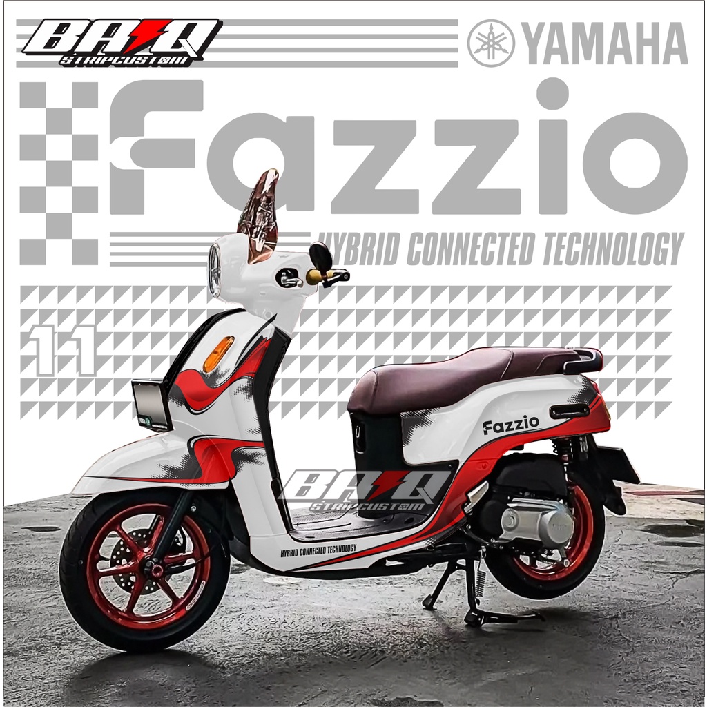 Jual Decal Stiker Yamaha Fazzio Fullbody Motif LIST SIMPLE 11 | Shopee ...
