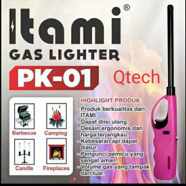 Jual Pematik api gagang panjang Itami Lighter Korek Api Pemantik Kompor ...
